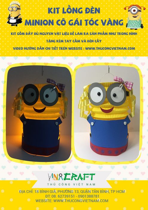 Kit lồng đèn Minion cô gái tóc vàng