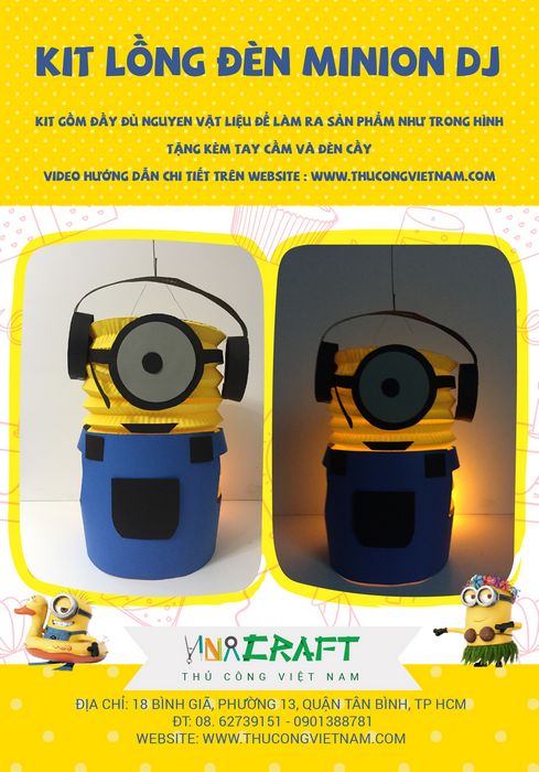 Kit lồng đèn Minion DJ